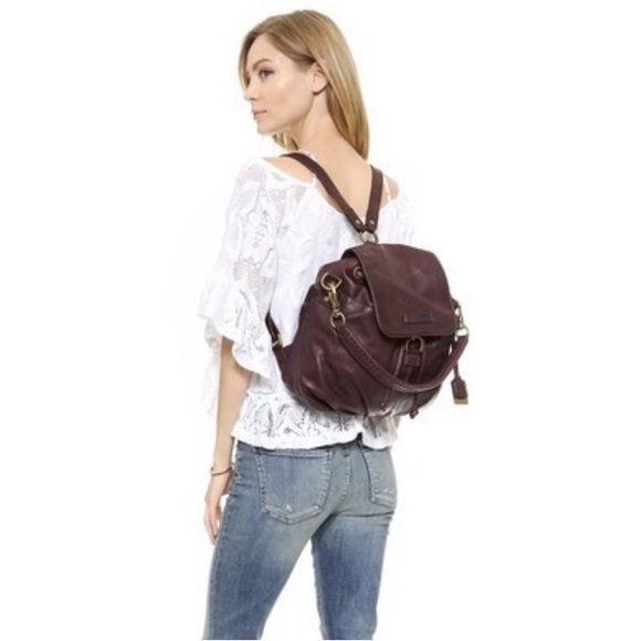 Frye | Bags | Frye Jenny Dark Brown Leather Backpack Purse | Poshmark